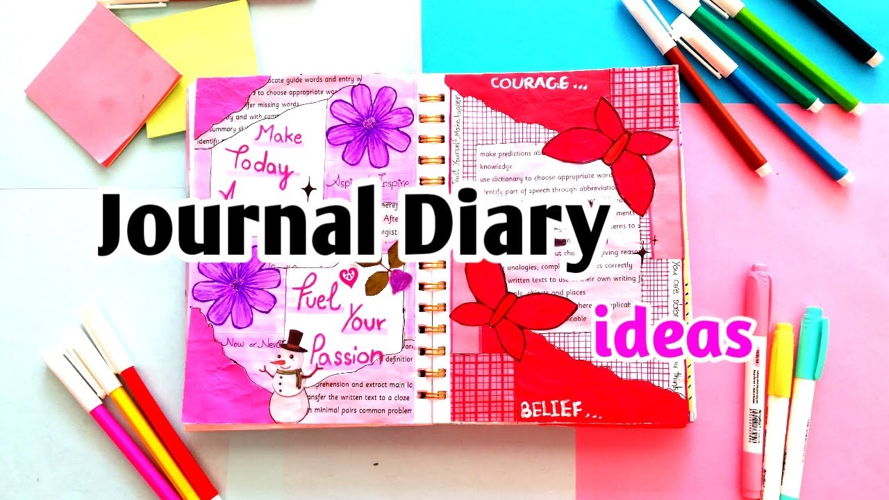 Journal Diary Idead For Beginners - Aesthetic Journal Ideas - YouTube