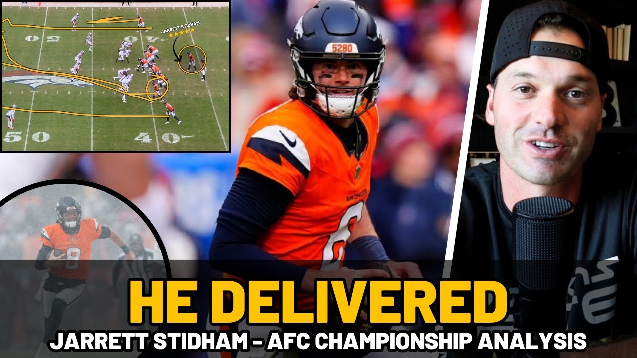 Jarrett Stidham’s BEST Plays Explained | AFC Championship vs Patriots ...