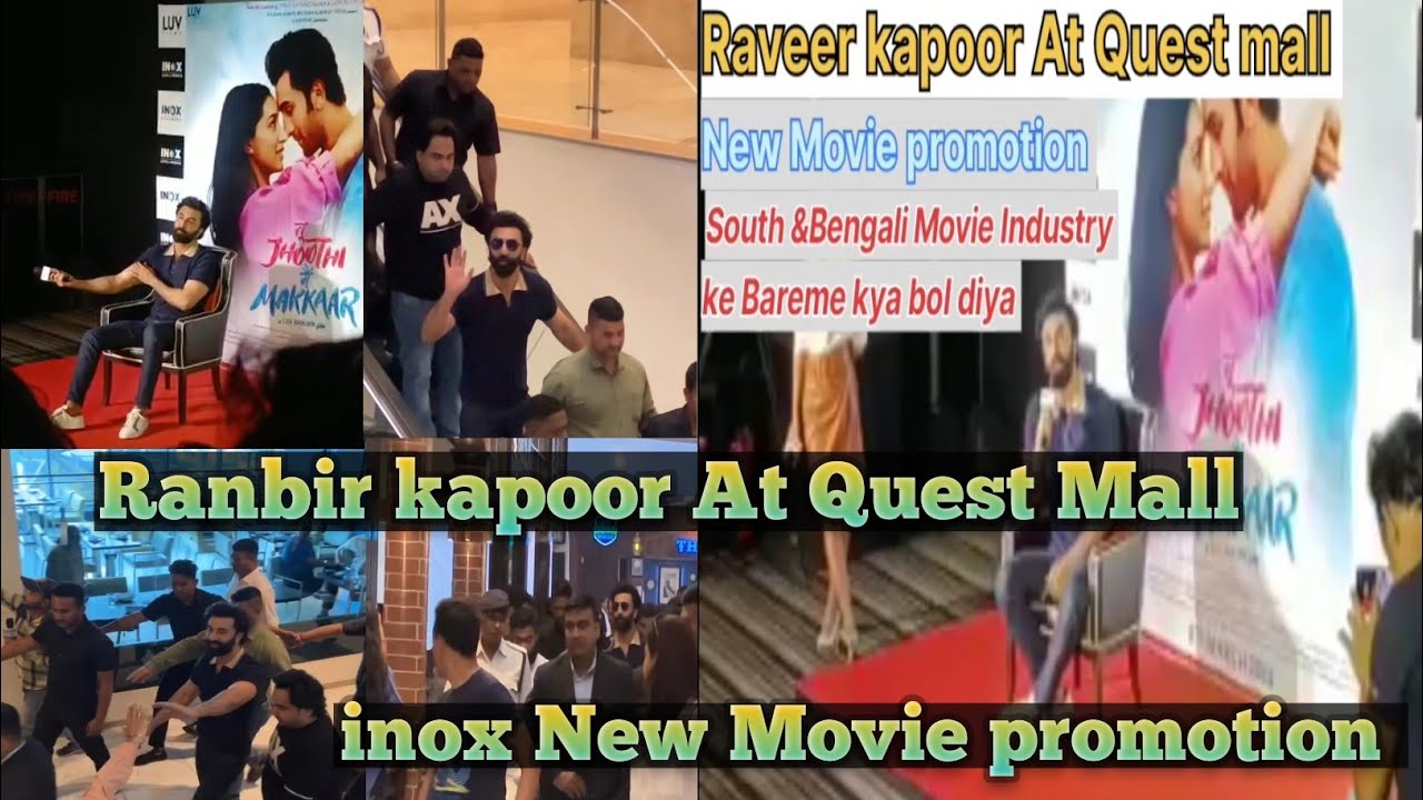Ranbir kapoor At Quest mall new movie promotion inox #viralvideo #video ...