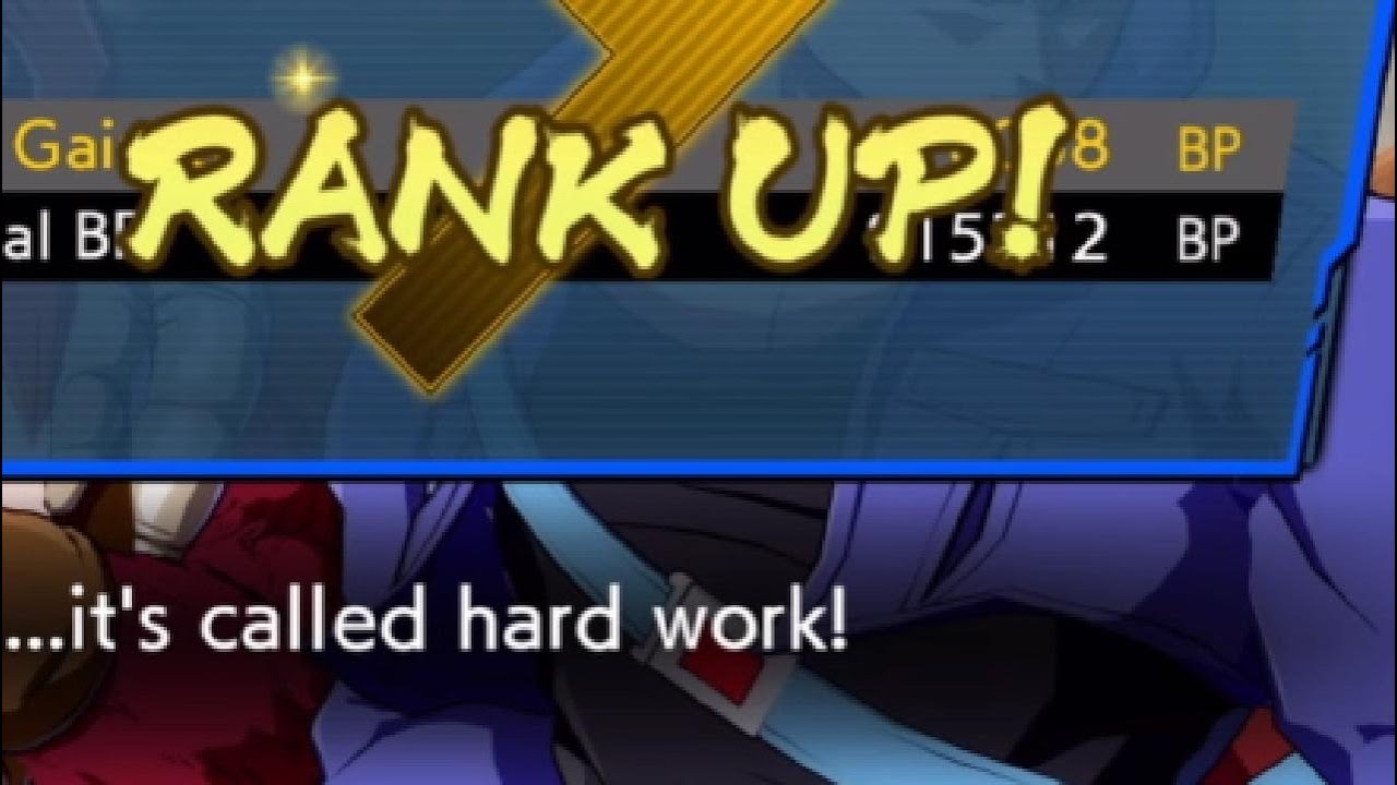 How it feels to rank up in Dragon Ball Fighterz - YouTube