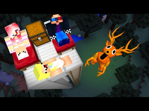 🌋МЫ НАШЛИ ЛАВОВОГО ОЛЕНЯ 99 НОЧЕЙ В ЛЕСУ В МАЙНКРАФТ! ШЕДИ ЛЕСКА И НУБИК MINECRAFT