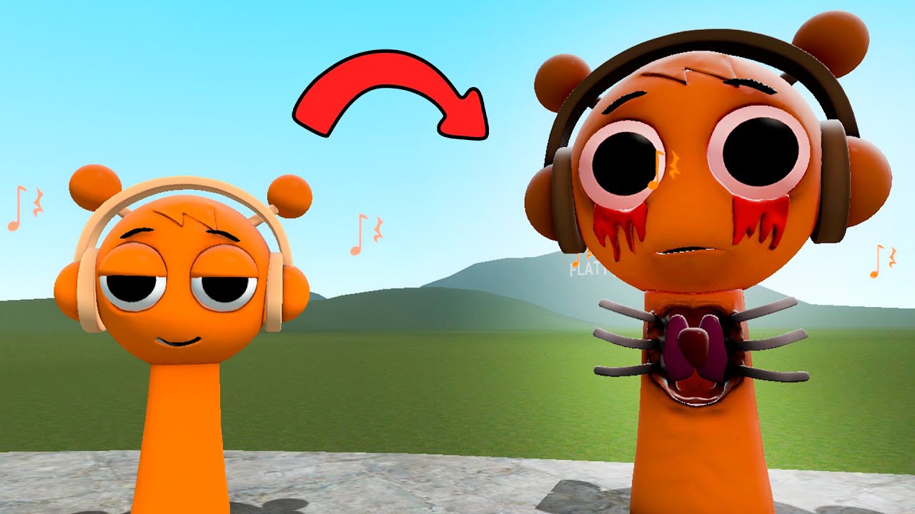 New Orange Sprunki in Garry's Mod - YouTube