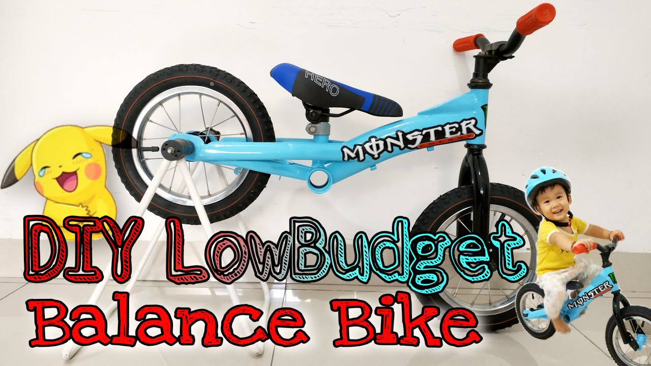 DIY Balance Bike/Push Bike LowBudget dari sepeda Bekas... - YouTube