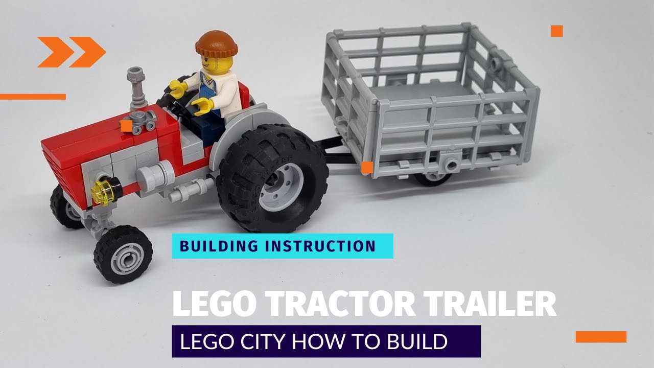 How to Build Lego City Tractor Trailer - Lego Building Instruction ...