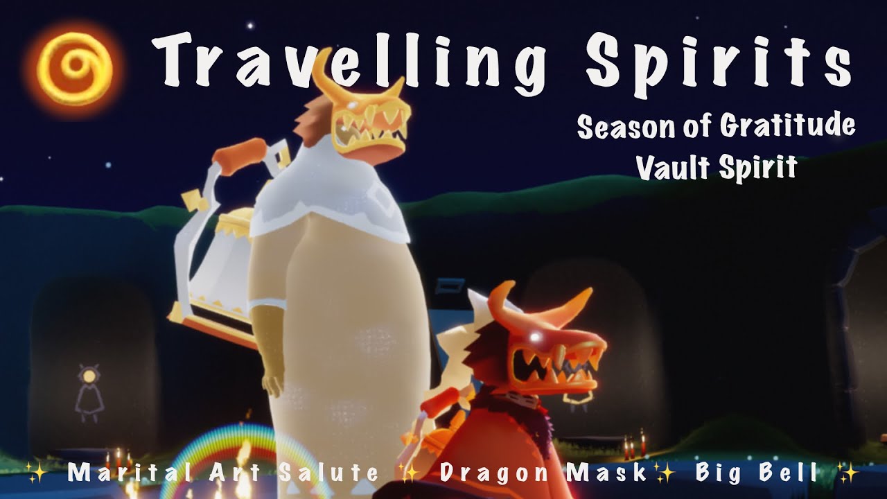 Sky: CotL Travelling Spirits - Martial Art Salute / Dragon Mask / Big ...