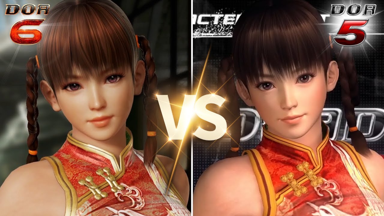 DOA6 x DOA5 🚺 Characters Face Comparison - YouTube