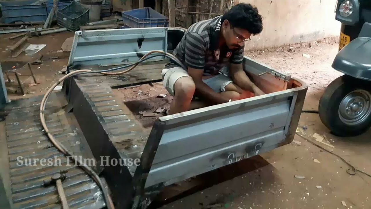 Piaggio ape body work in kerala - YouTube