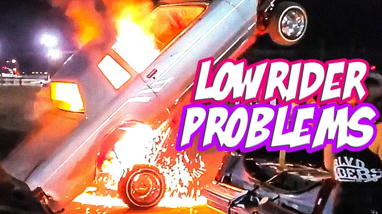 Water on Lowrider? Lowriders Got Problems! Hopping Broke Wheels - YouTube