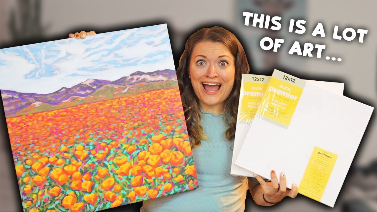 Making EIGHT Paintings in ONE Video?! *this took 2 months* - YouTube