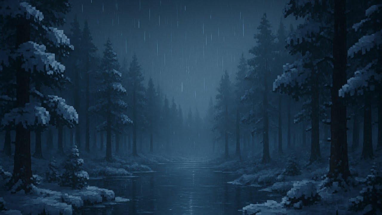 Peaceful Minecraft Music – Moonlit Lake Night Ambience - YouTube
