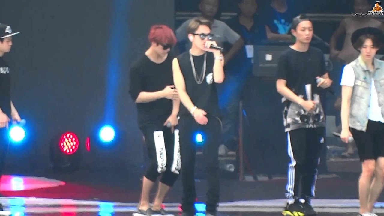 140802 비스트 BEAST Crazy Kpop Concert in Shenzhen rehearsal - GOOD LUCK ...