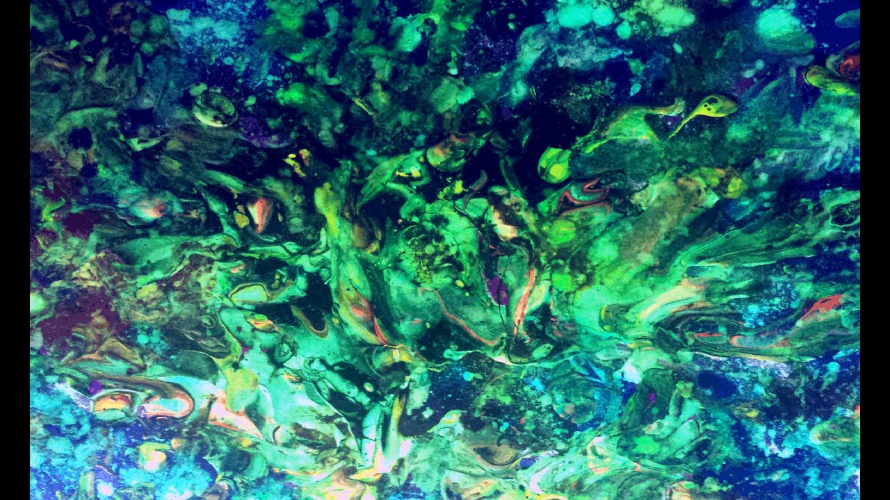 Original Light Wave Reactive Abstract Painting UV Ultra Violet ...