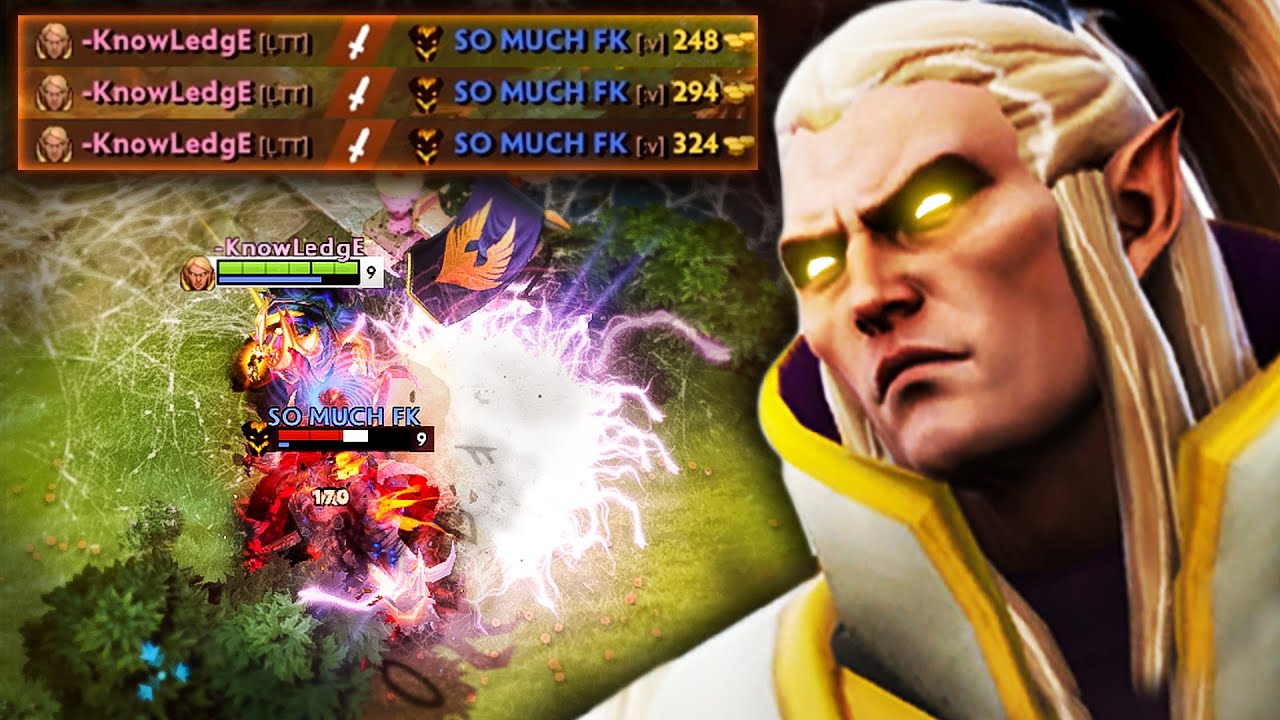 PERFECT GAME AGAINST SF MID | EPIC -KNOWLEDGE INVOKER | Dota 2 Invoker - YouTube