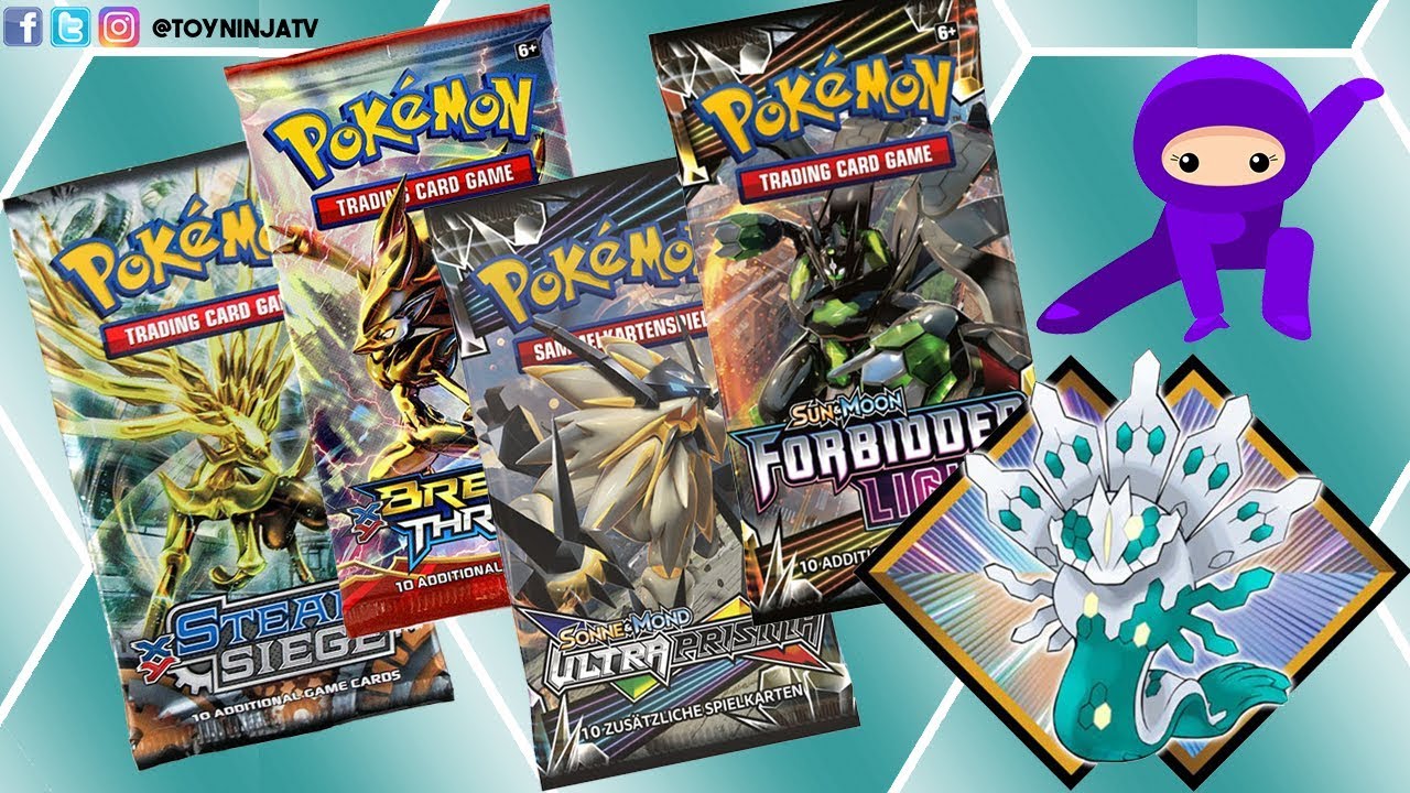 Pokemon Shiny Zygarde GX Unboxing | Four Packs Opened - YouTube
