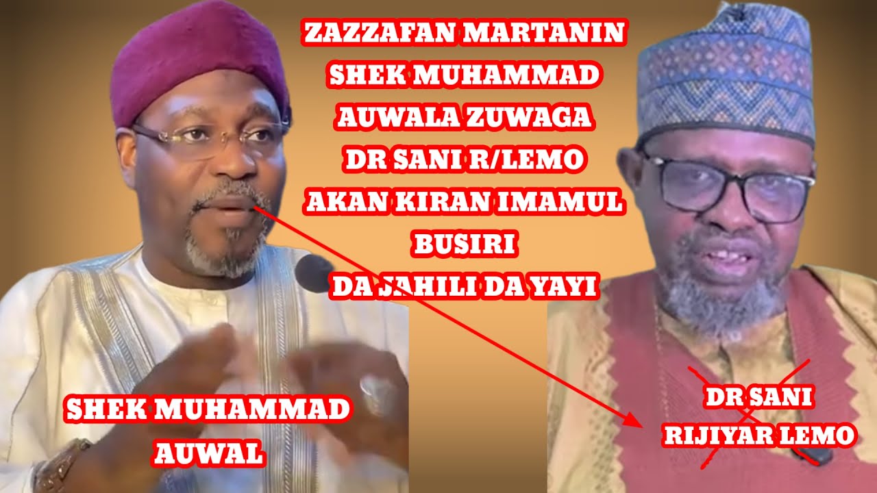 SHEK MUHAMMAD AUWAL YA MAYAR DA MARTANI GA DR SANI R/LEMO AKAN KIRAN ...