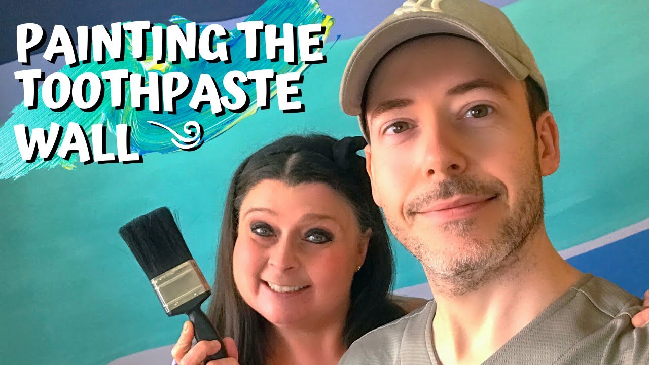 Painting The Toothpaste Wall | Disney's Instagram Walls | Home Vlog ...
