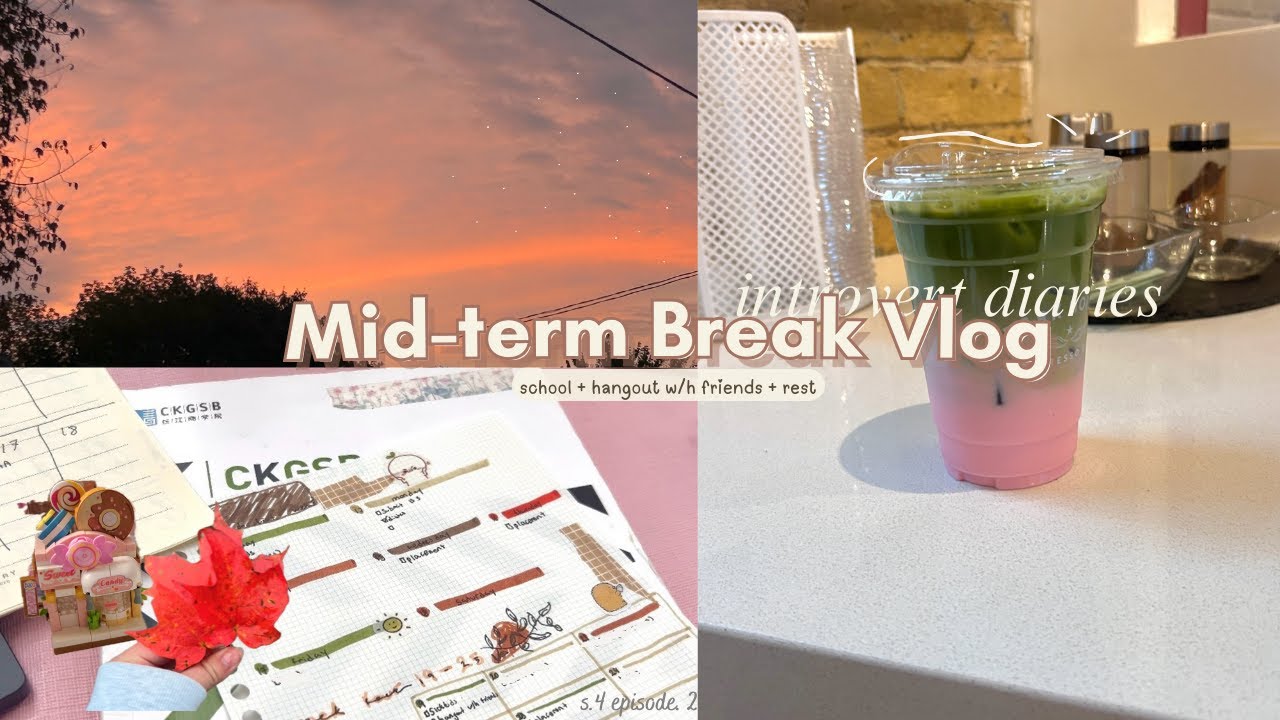 mid-term Break VLOG ☕🤍 ⋆｡° | work + placement + hangout w/h friends ...
