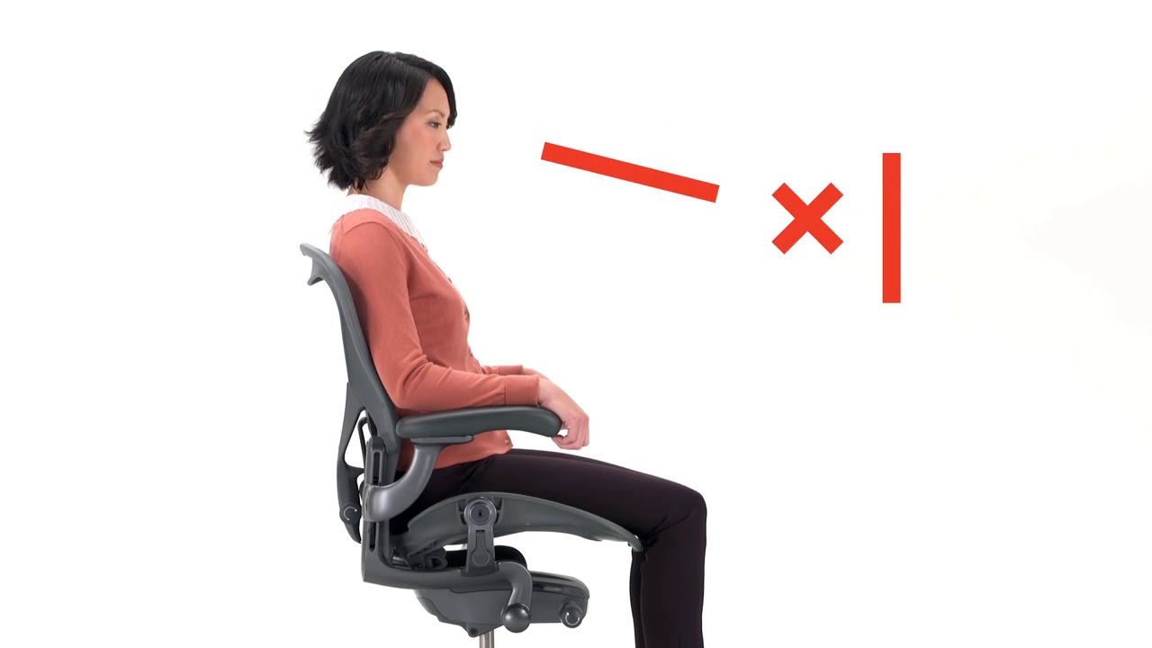 Cómo AJUSTAR la SILLA AERON de Herman Miller - YouTube
