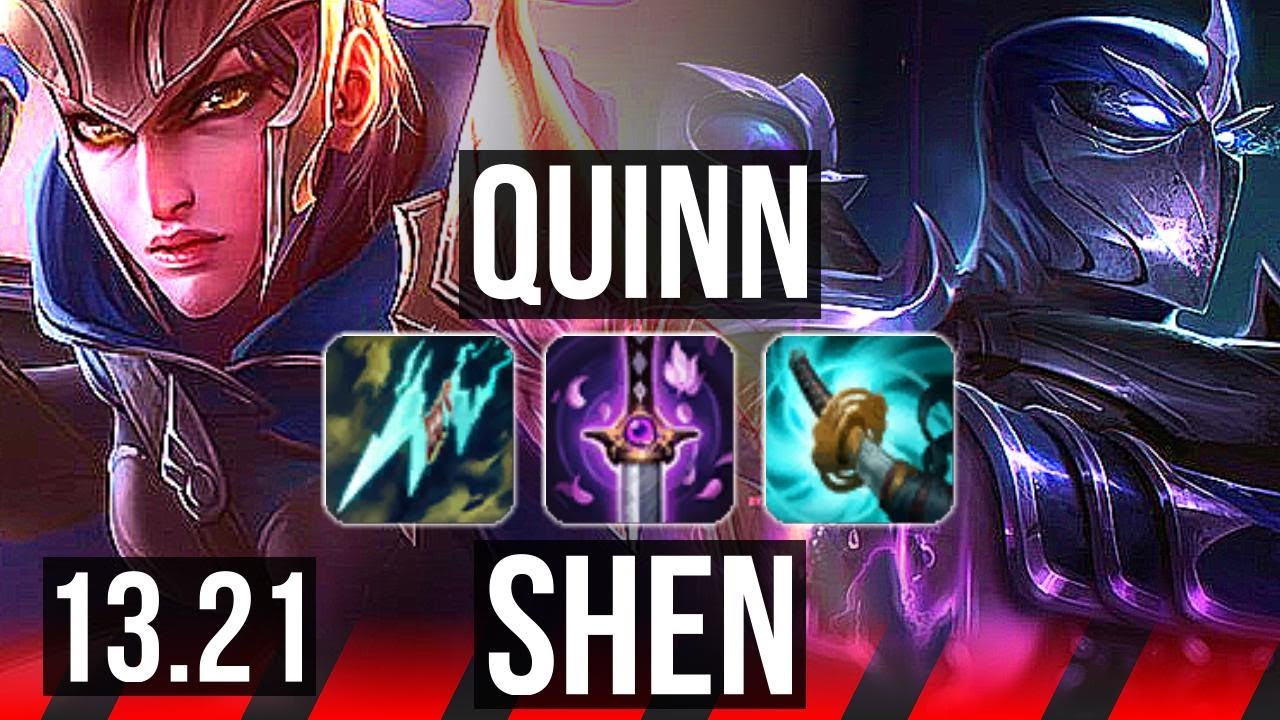 QUINN vs SHEN (TOP) | 1.7M mastery, 500+ games, 8/3/10, Dominating | BR ...