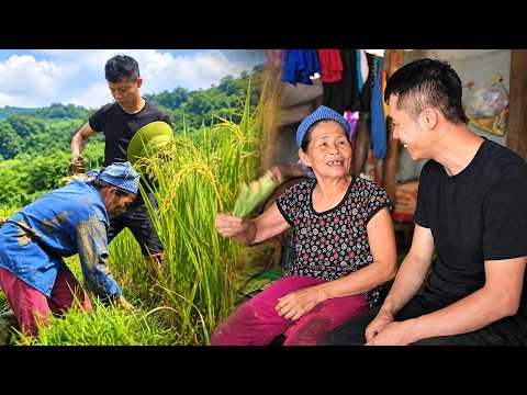 A Peaceful Day: Nhượng Works With His 70-Year-Old Mother and Teases Her About Love