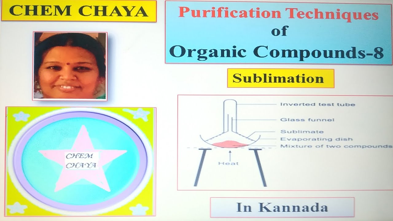 Purification techniques of Organic Compounds part-8 Sublimation - YouTube