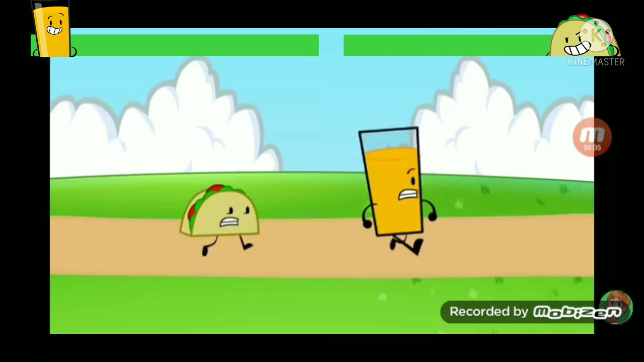 inanimate insanity oj vs taco with heathbars - YouTube