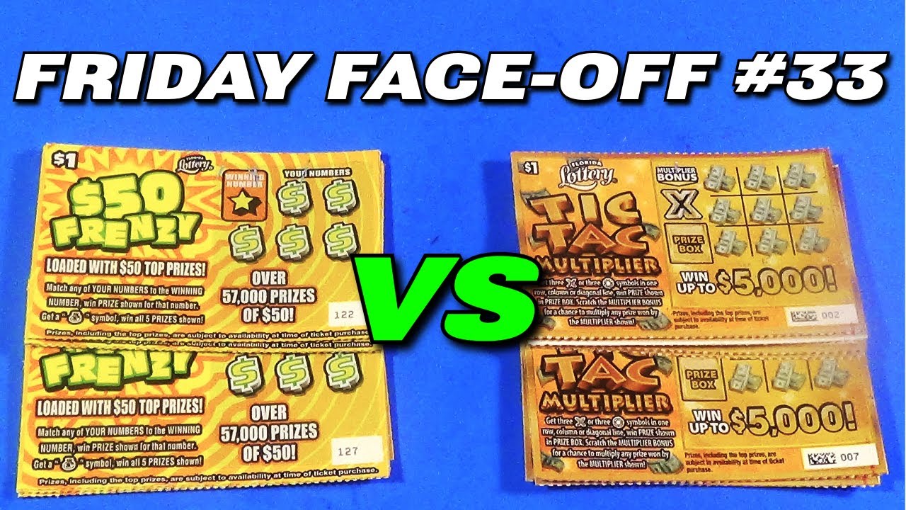 FRI. FACE-OFF 34: $50 FRENZY VS. TIC TAC MULTIPLIER Florida Lottery ...