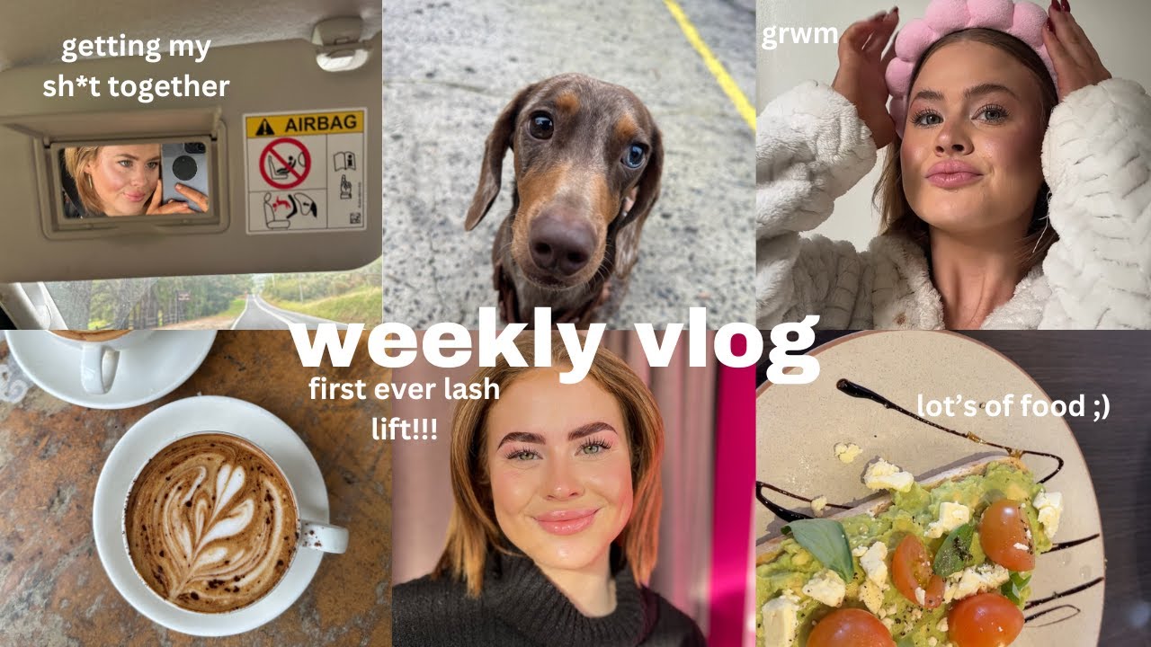 weekly vlog 💌 getting my life together, chit chat grwm, lash lift ...