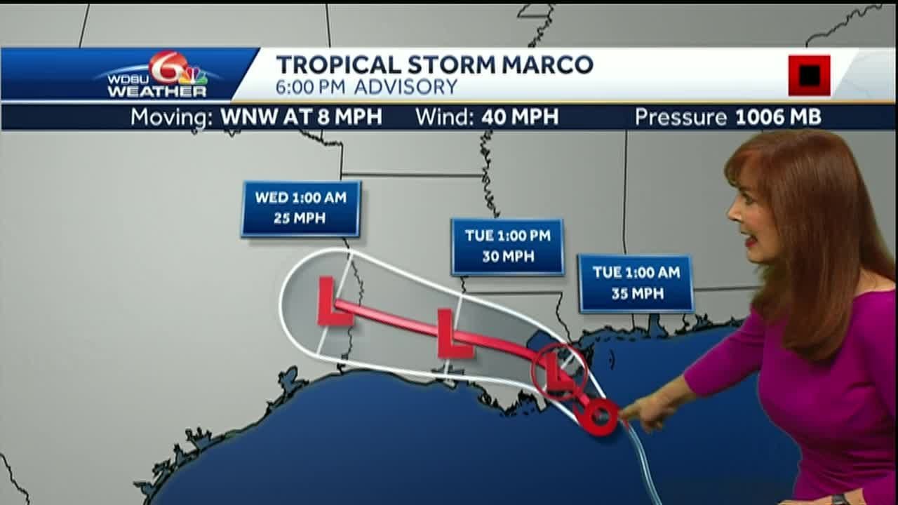 Tropics update: Marco makes landfall in Louisiana - YouTube