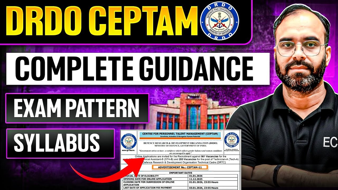 DRDO CEPTAM 2025 | COMPLETE GUIDANCE | | ALLAE / JE EXAM #drdovacancy # ...