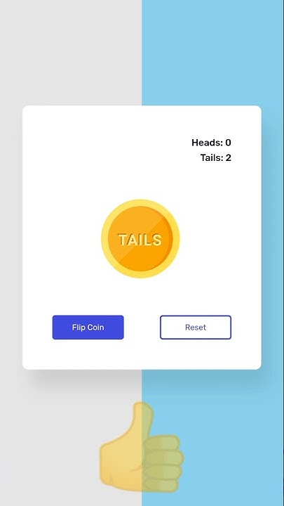 Shorts Flip Coin Using Html Css And Javascript Coin Toss Program For Coin Toss Youtube