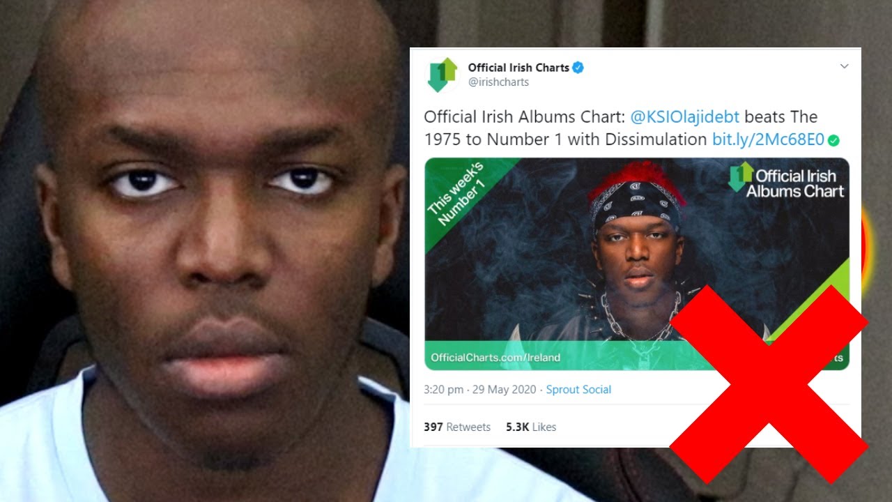 KSI MISSES OUT ON NUMBER 1! (NO BALDSKI) - YouTube