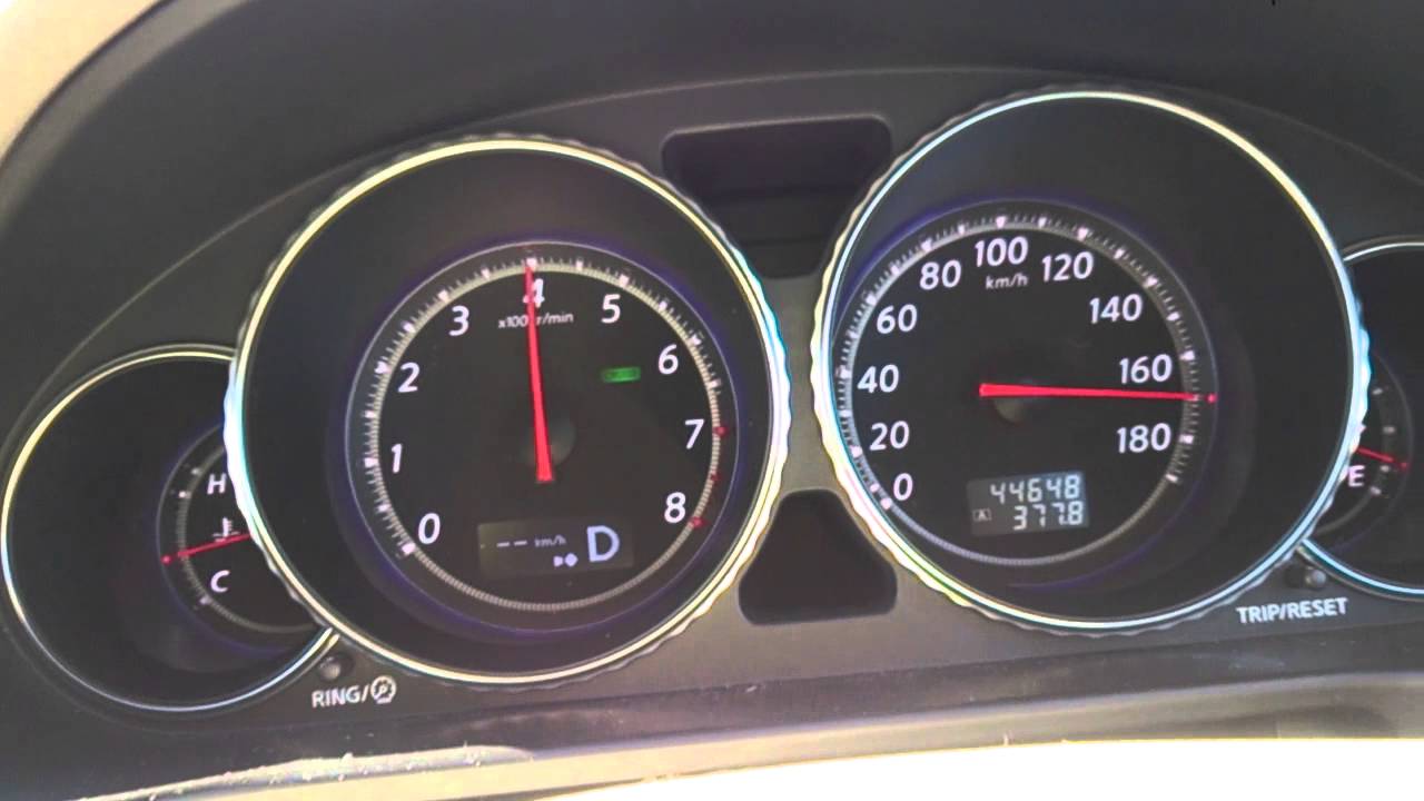 NISSAN FUGA 450GT (INFINITI M45) V8 100-180 Speed test JP - YouTube