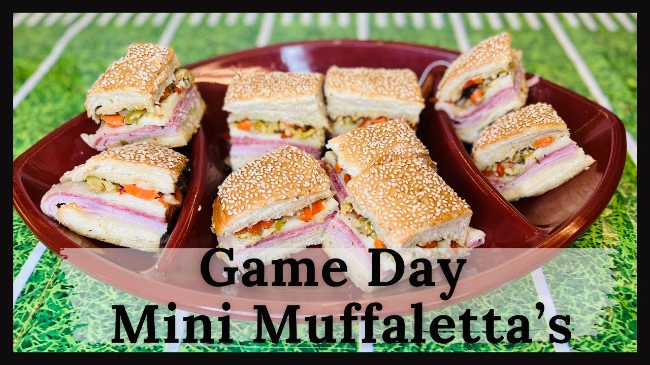 How To Make Game Day//Mini Muffaletta's //how to make a muffuletta ...