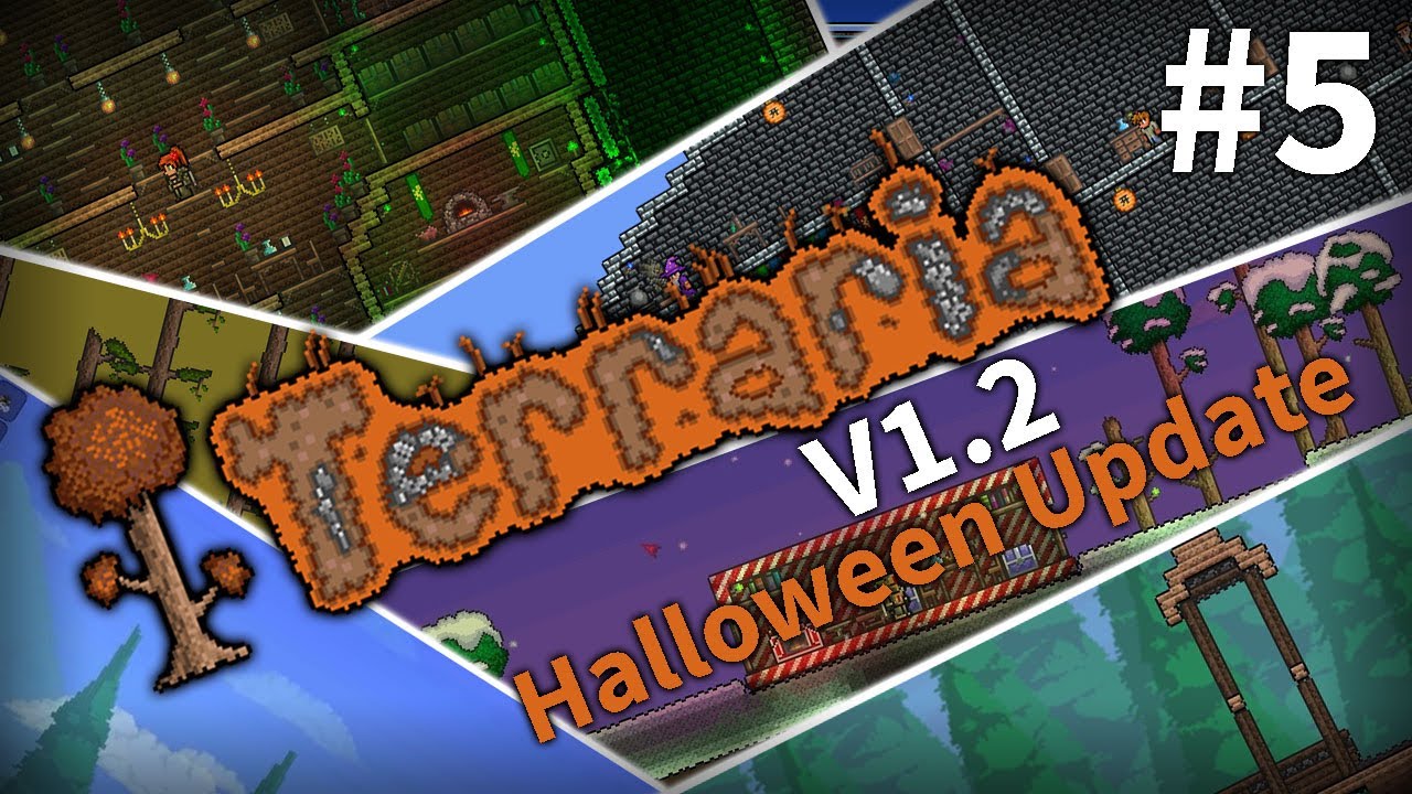 Terraria v1.2 #5 - Halloween Update - Trent's Halloween Pumpkin Room ...