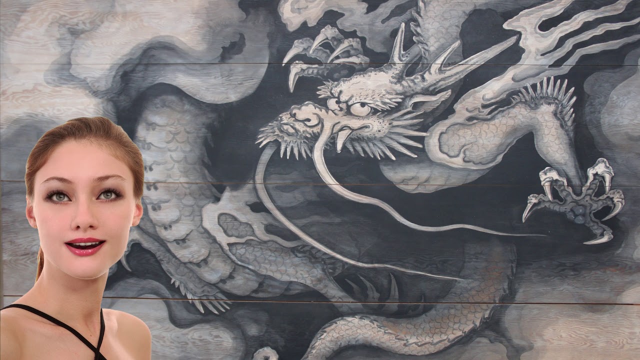 【81】"Suiboku-ga" a painting done in one color of ink - YouTube