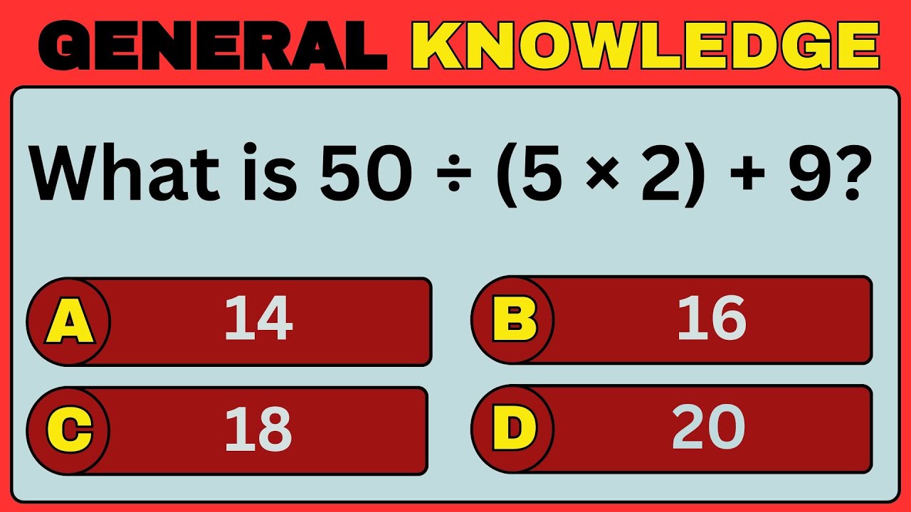 How Good is Your General knowledge? 60 questions - YouTube