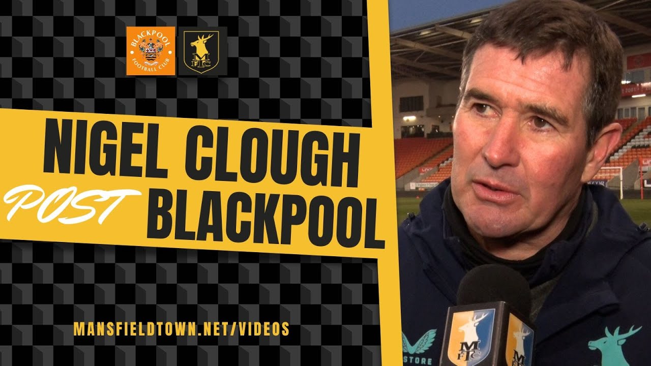 Nigel Clough on 3-3 draw at Blackpool - YouTube