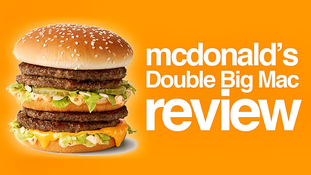 McDonald's Double Big Mac Review - YouTube