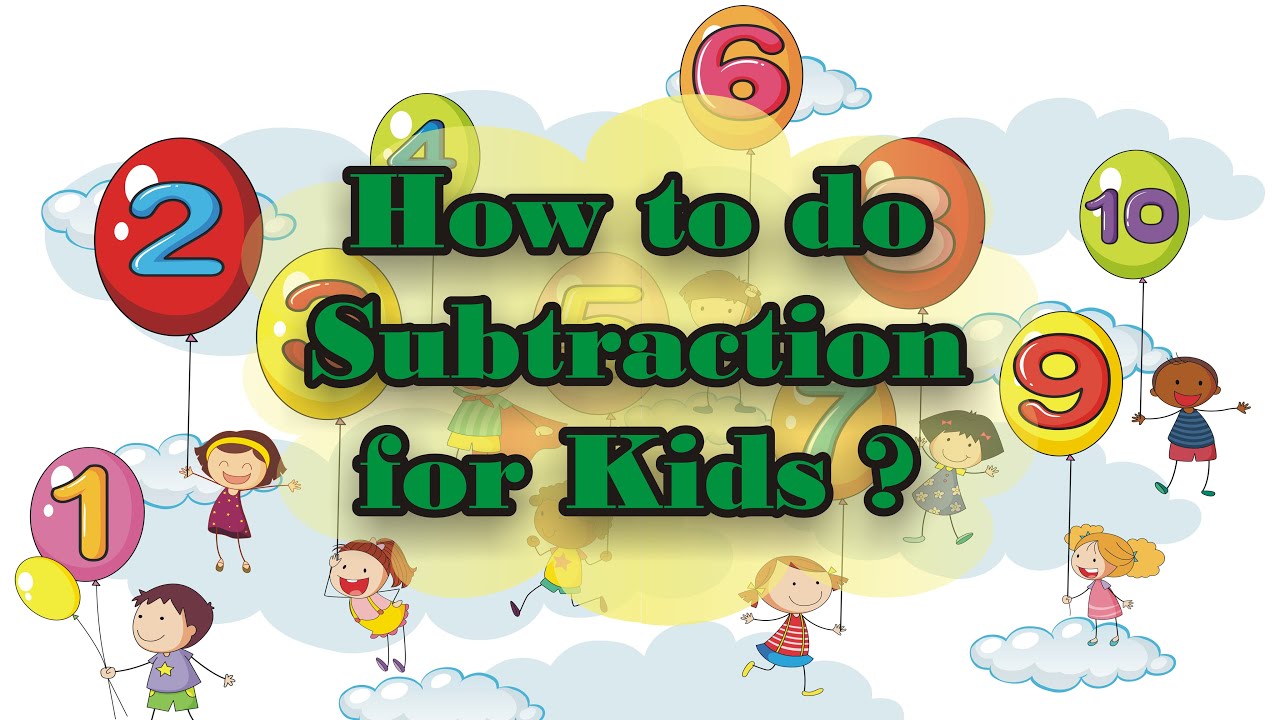 How to do Subtraction for Kids || Simple Subtraction for Kids ...