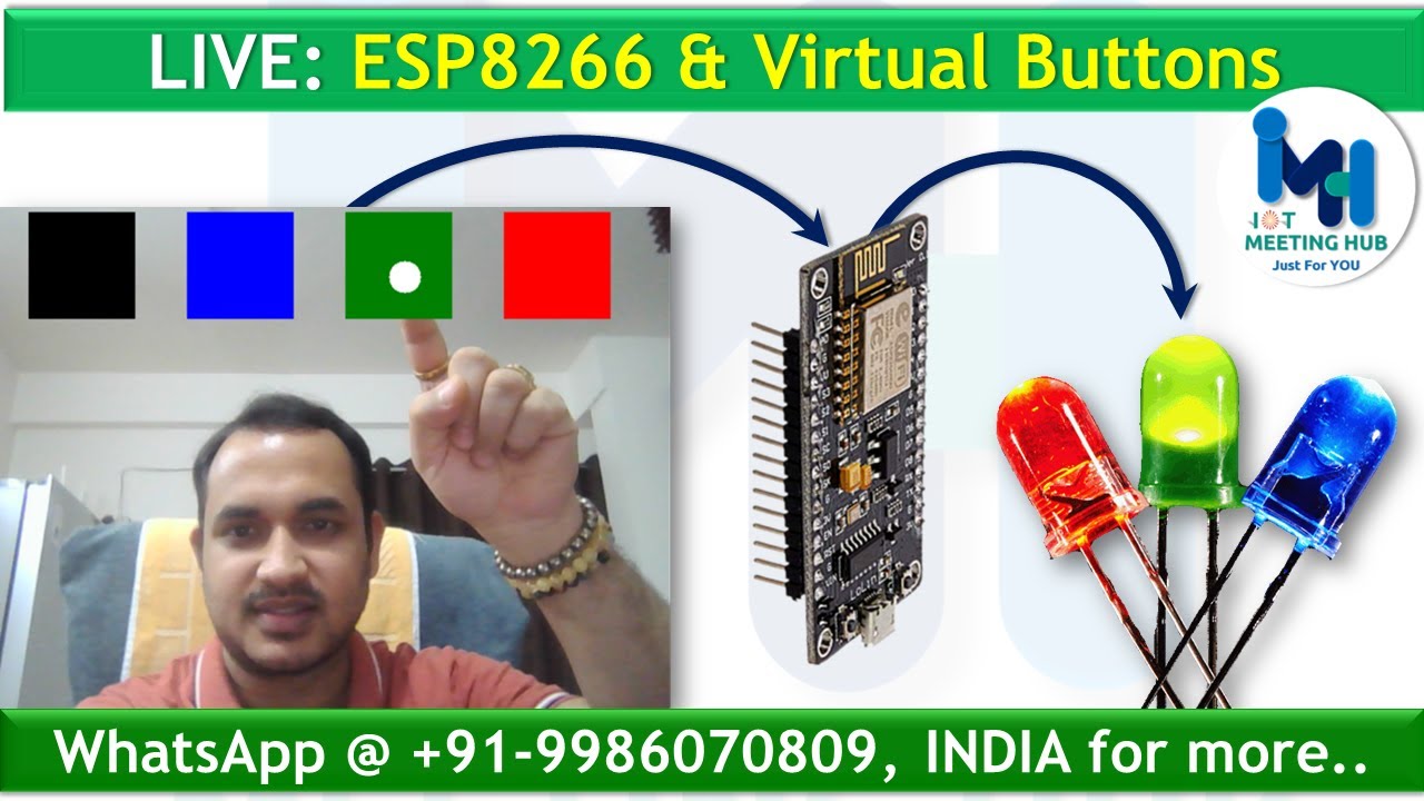 Live Esp8266 And Virtual Buttons And Rgb Leds Youtube