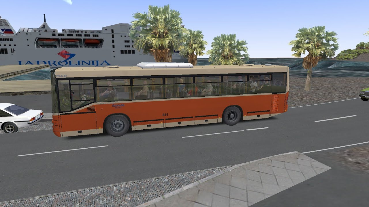 OMSI 2 Dalmacija MAN Lions Classic SL283 Za KD AUTOTROLEJ Linija 10 AK ...