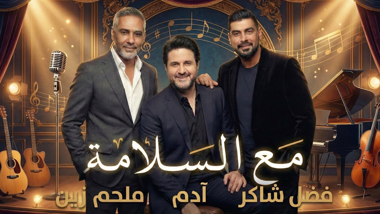 Fadel Shaker, Melhem Zein & Adam – Ma‘a Al Salama | 2026 | فضل شاكر ...