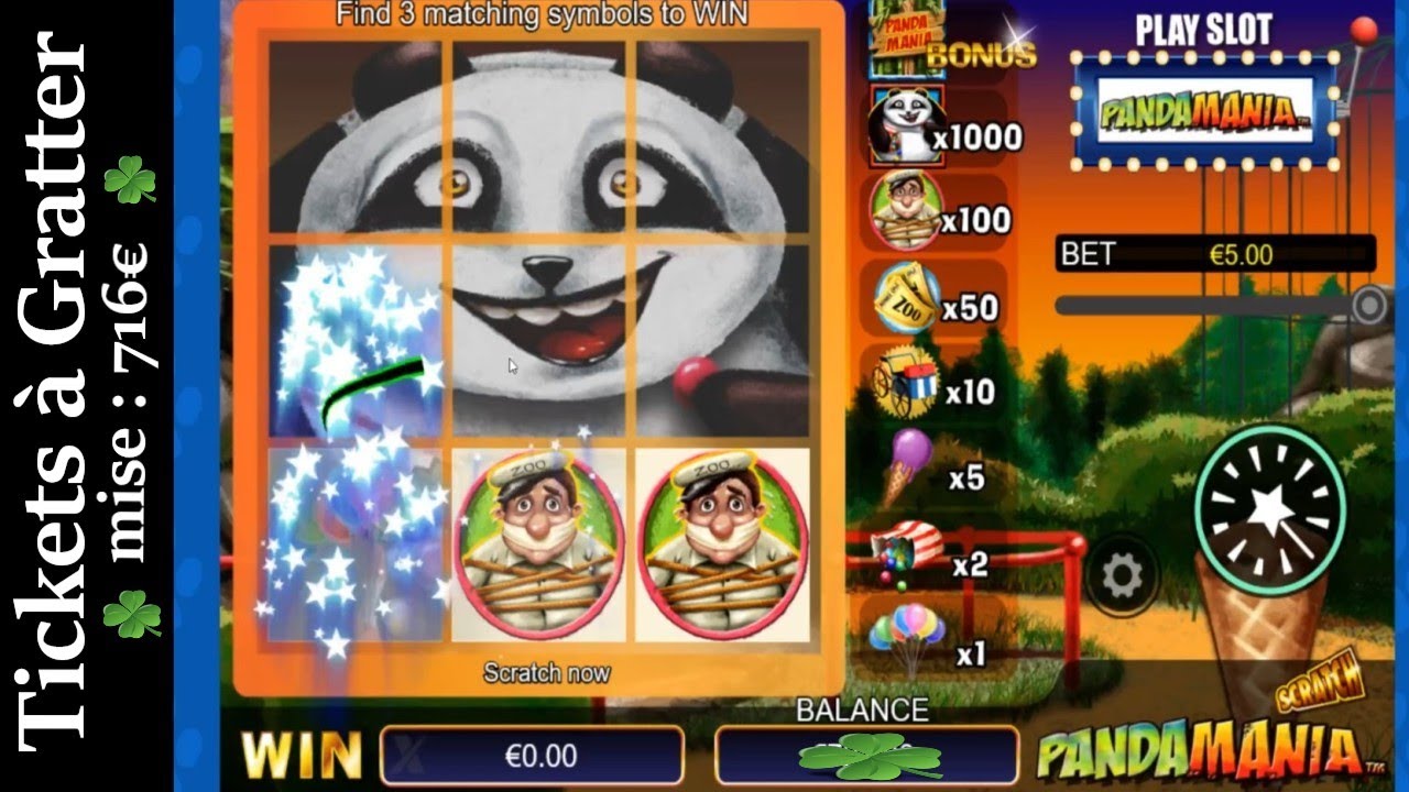 Grattage de tickets Panda 🐼🐼 716€ de Jeux à gratter 🐼🐼 - YouTube