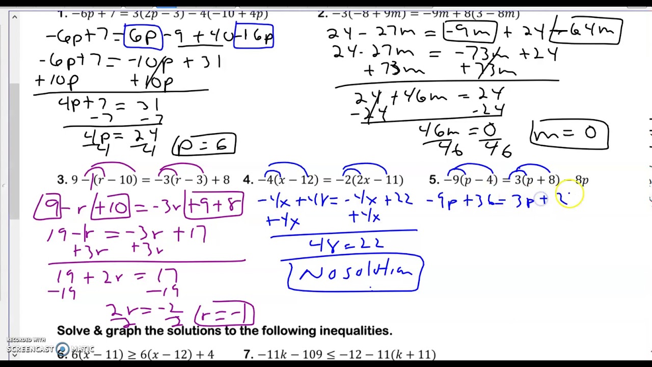 A.REI.3 Level 3 Reteach - YouTube
