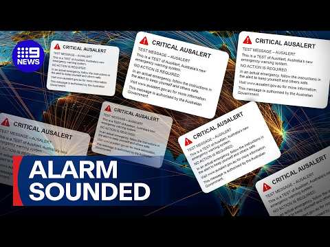 AS IT HAPPENED: National AusAlert test alarm rings out across country | 9 News Australia