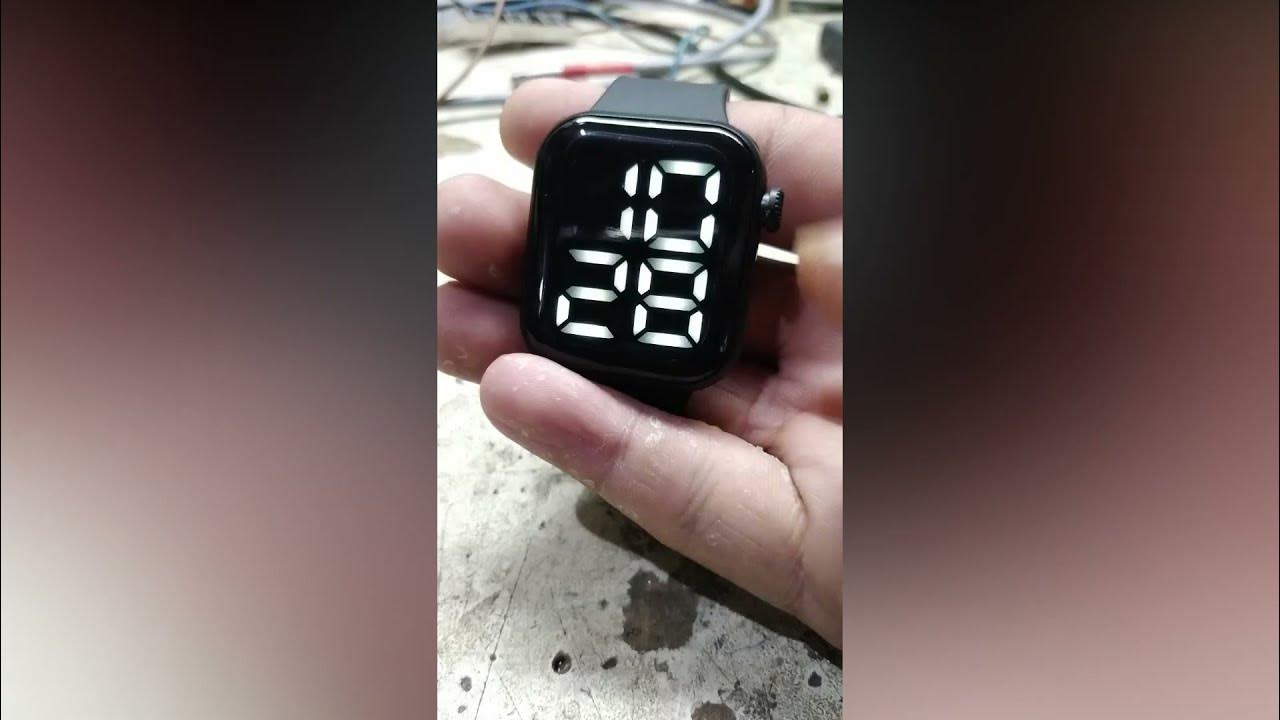 How To Set Smart LED Digital Square Watch Time Setting | Y1 Watch Time ...