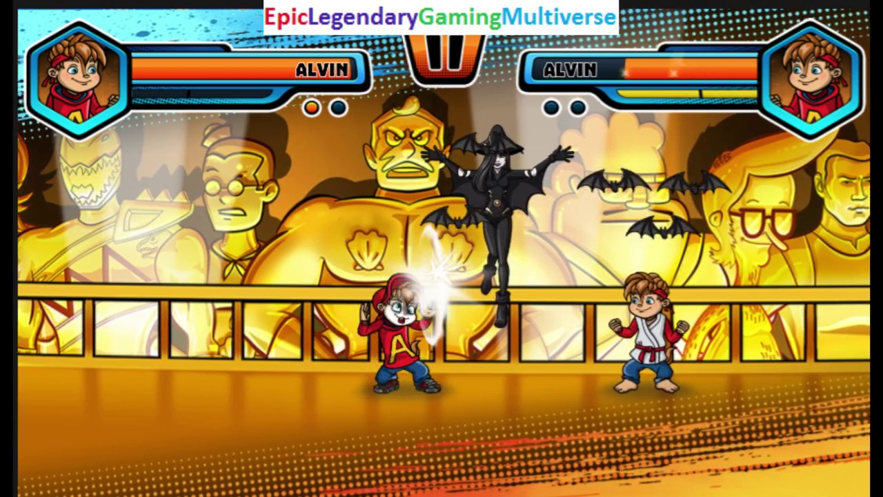 Nickelodeon Super Brawl World Match / Battle / Fight #6 - Alvin The ...