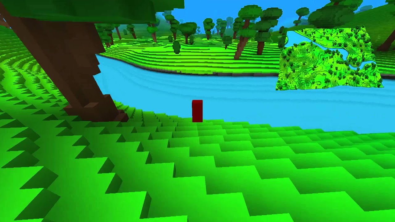 C4P Engine: Infinite Blocky World | Rivers | Map | Light | AO - YouTube