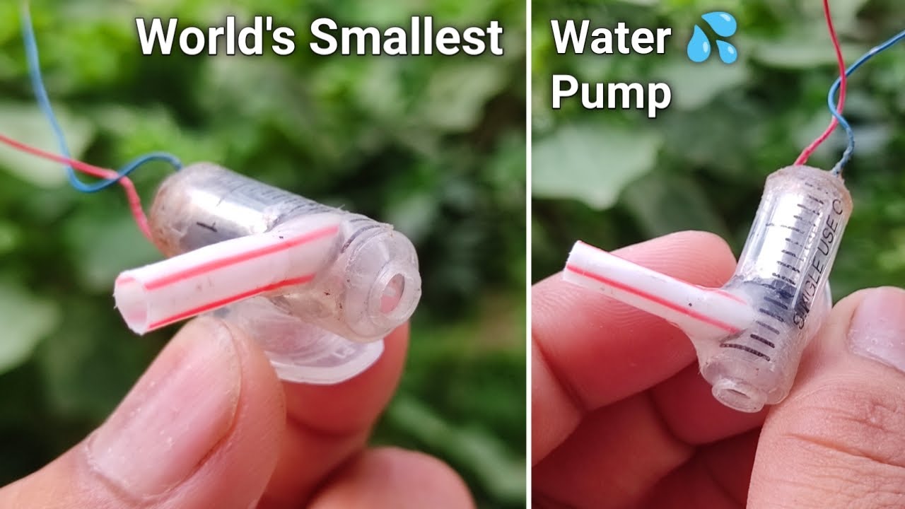 World Smallest Water Pump - Powerful | How to make a mini Water Pump ...